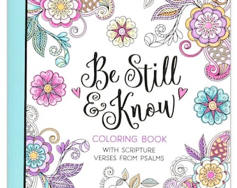 Be Still and Know Scripture Coloring Page - Etsy