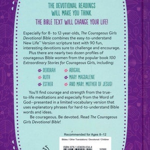 Courageous Girls Devotional Bible (hardback) - Etsy