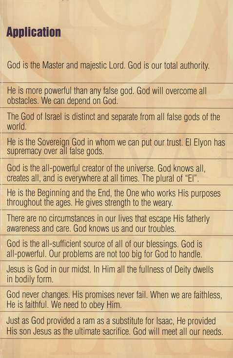 The Names of God, Pamphlet - Rose Publishing - Etsy
