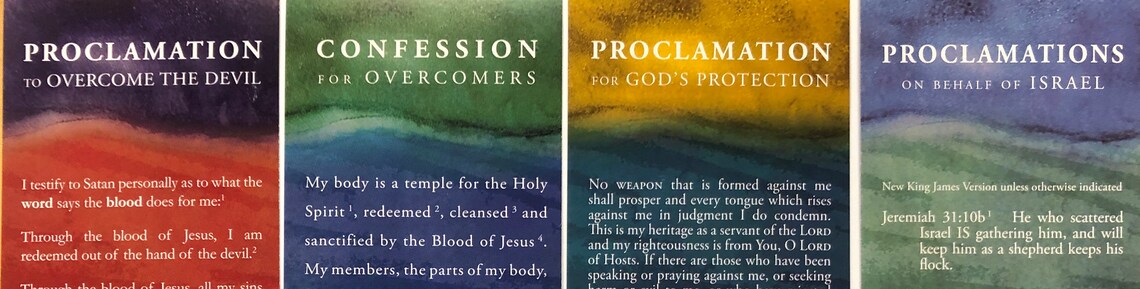 Proclamation Cards - Full Set in Color by Derek Prince - Etsy
