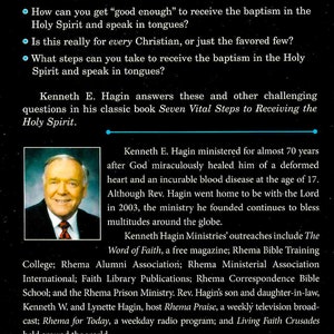 Seven Vital Steps to Receiving the Holy Spirit by Kenneth E Hagin, Sr ...