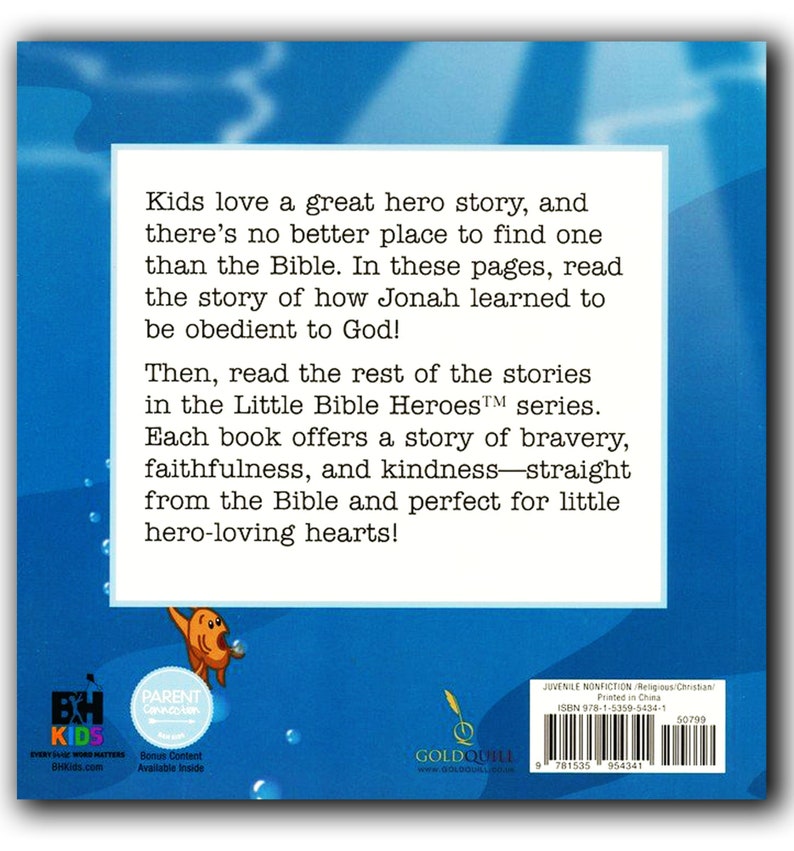 Jonah, Little Bible Heroes Board Book - Etsy