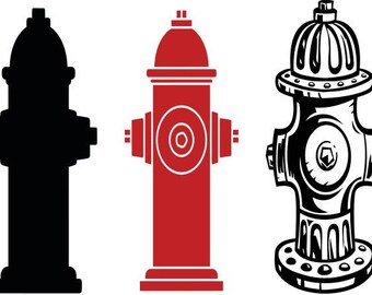 Fire Hydrant SVG, Water Hydrant, Fireman Tool, Hydrant Silhouette, Fire ...
