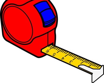 Measuring Tape Svg Construction Clip Art Cut File Silhouette Dxf Eps