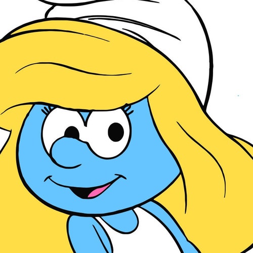 Smurfette SVG - Etsy Canada