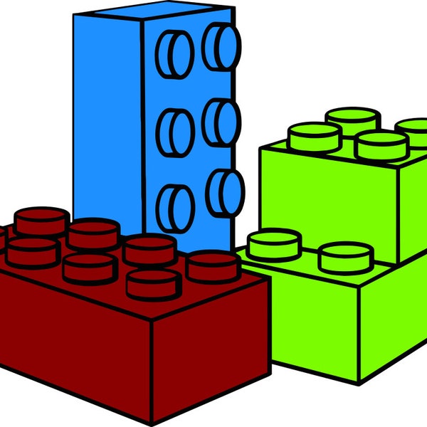 Building Block Svg - Etsy