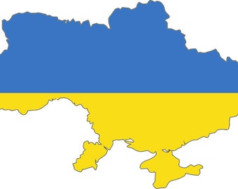 Ukraine Map Svg | Etsy UK