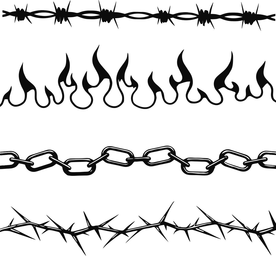 Barbed Wire SVG - Etsy
