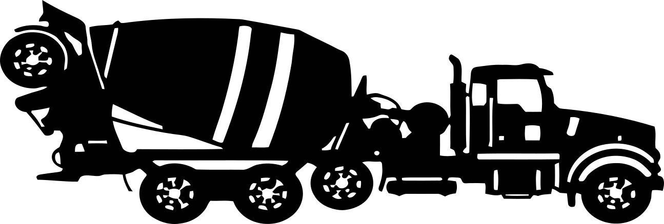Concrete Mixer Truck Svg - Etsy