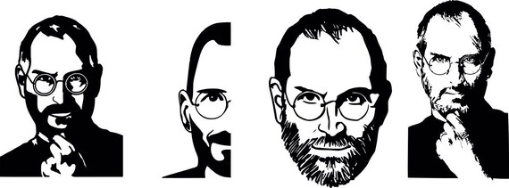 Steve Jobs SVG - Etsy