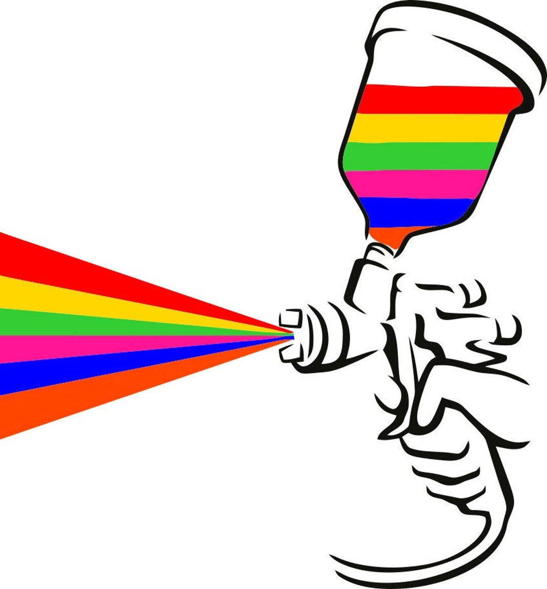 Paint Spray Gun SVG - Etsy