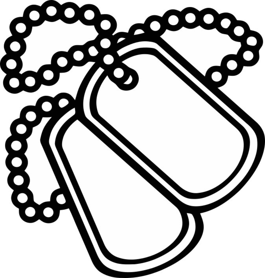 Dog Tags SVG - Etsy