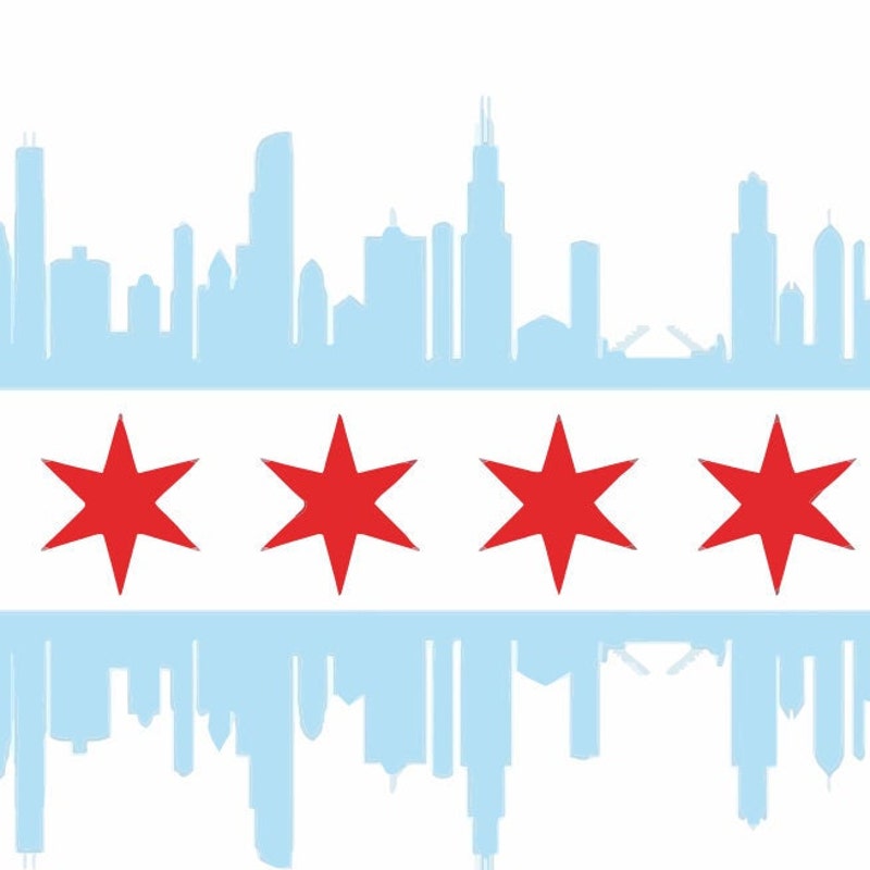Chicago Flag - Etsy