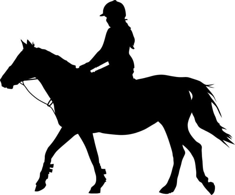 Horse and Rider SVG - Etsy