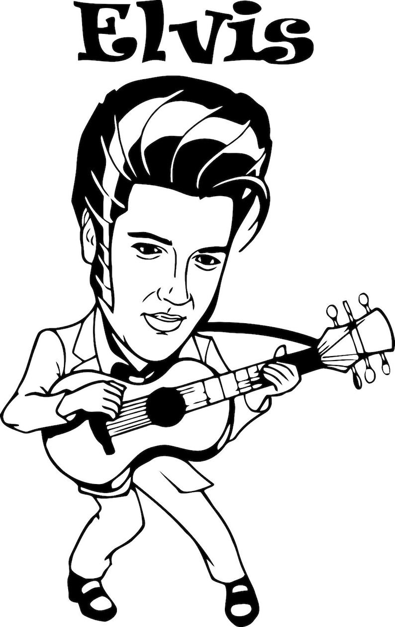 Elvis Presley SVG - Etsy
