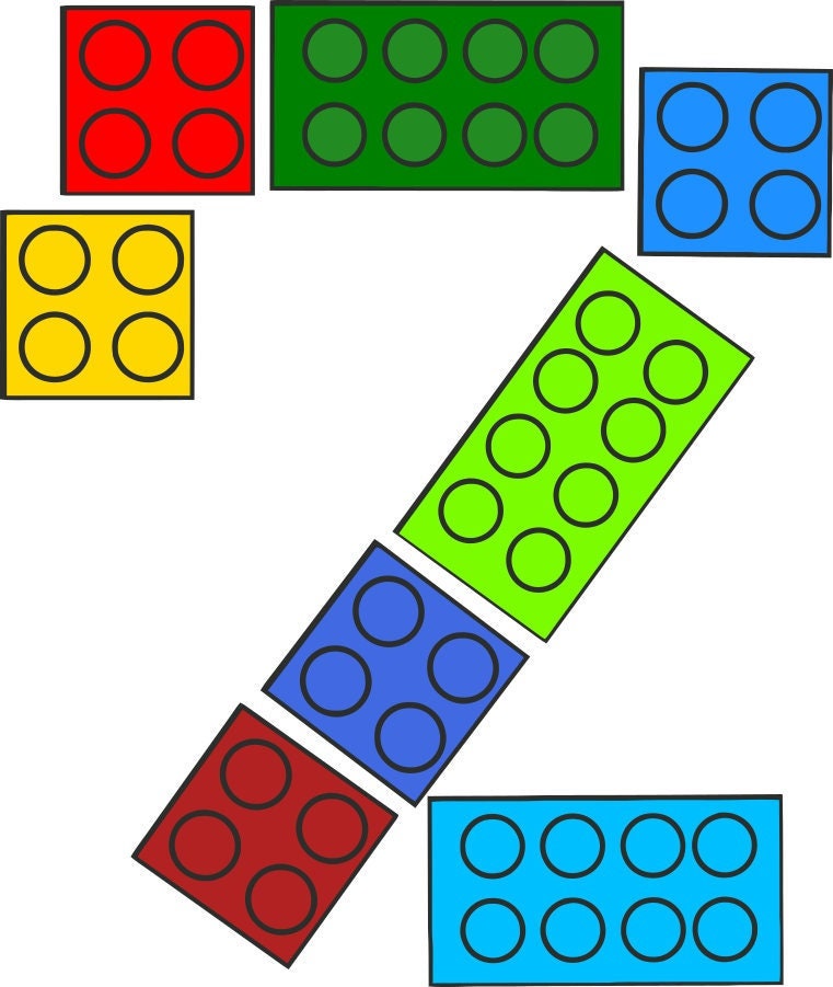 Building Blocks Number SVG - Etsy