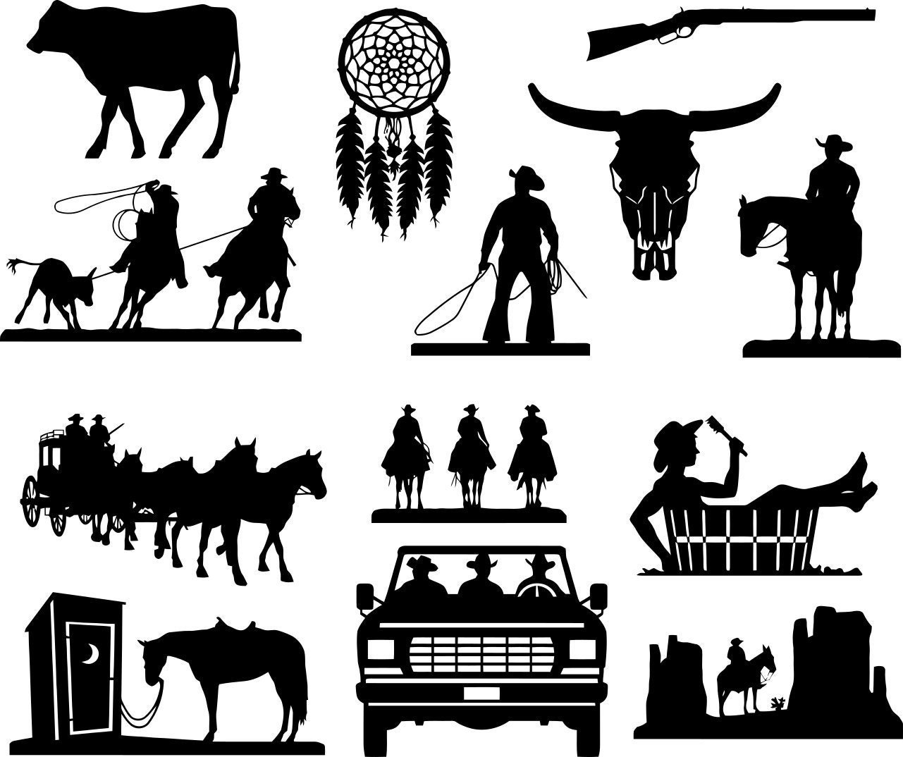 Cowboys Svg Bundle - Etsy