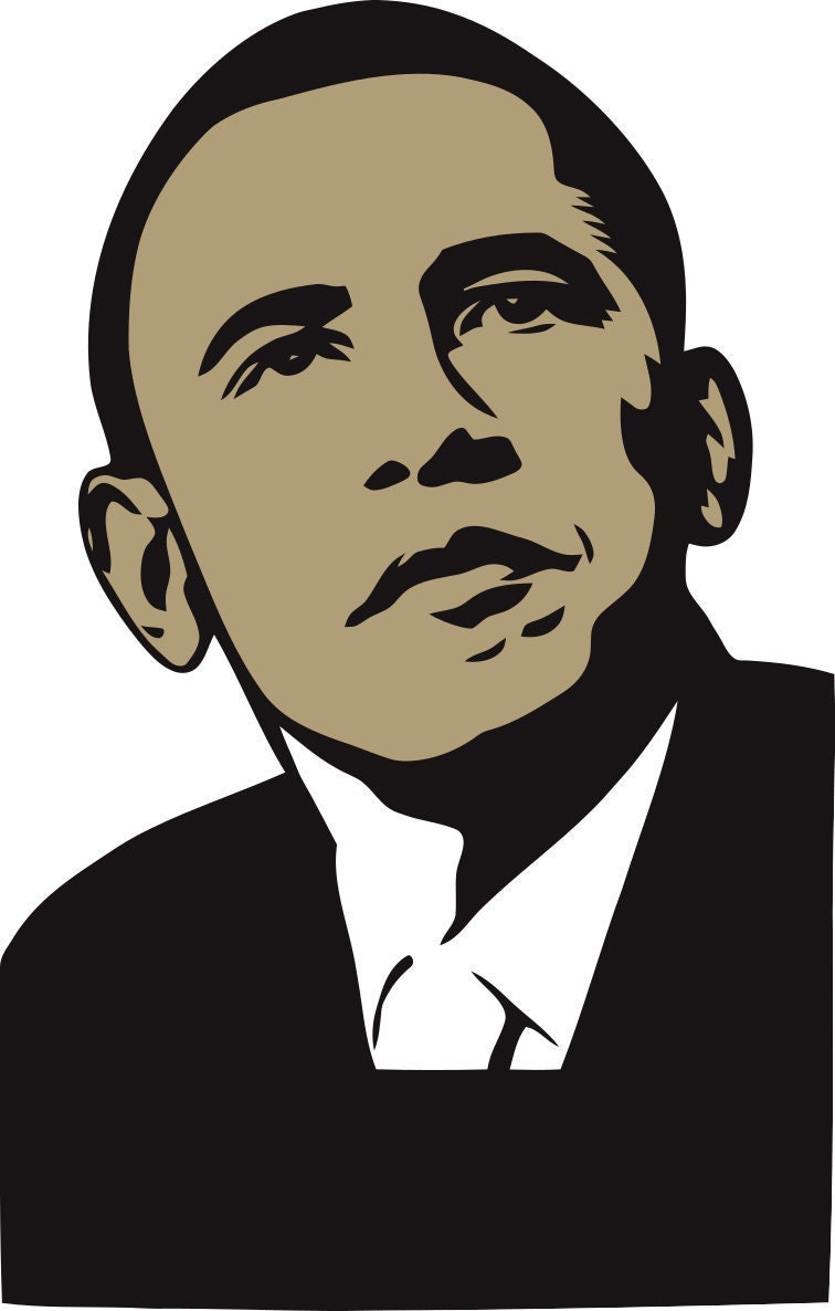 Barack Obama SVG - Etsy