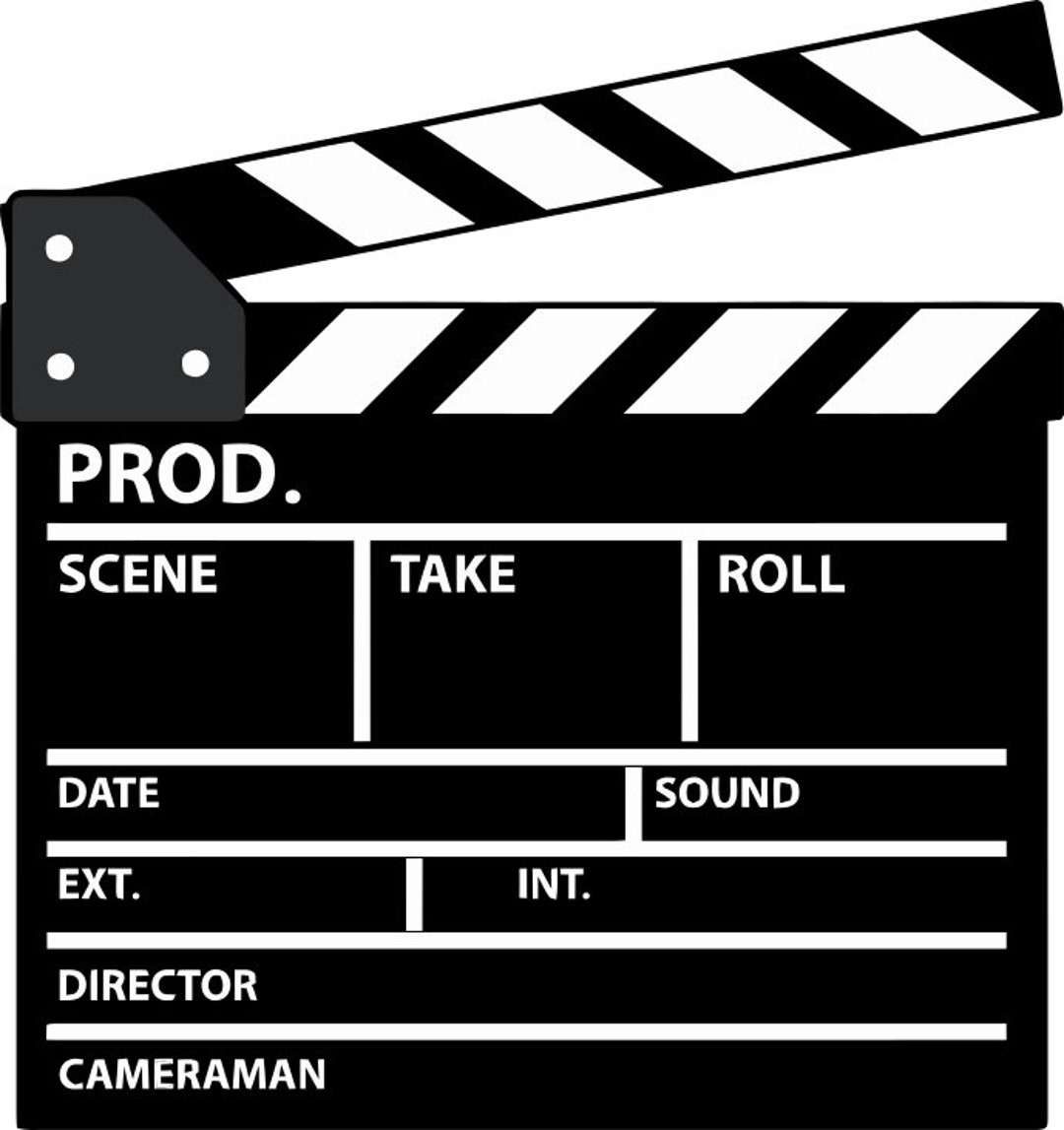Movie Clapboard SVG - Etsy