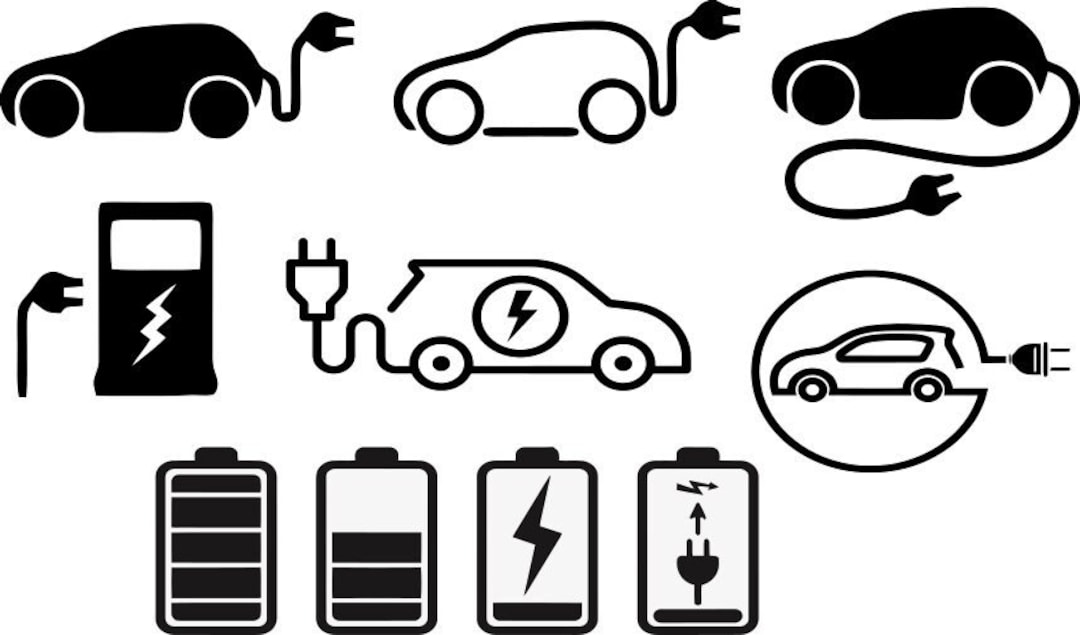 Electric Vehicle SVG - Etsy