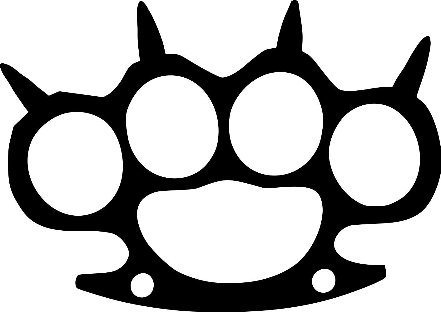 Brass Knuckles Svg Etsy
