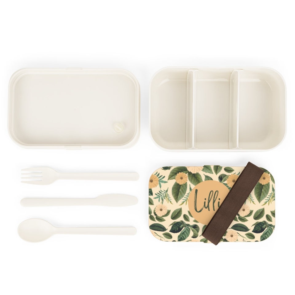 Personalized Floral Bento Lunch Box for Her Best Gift for Daughter ...