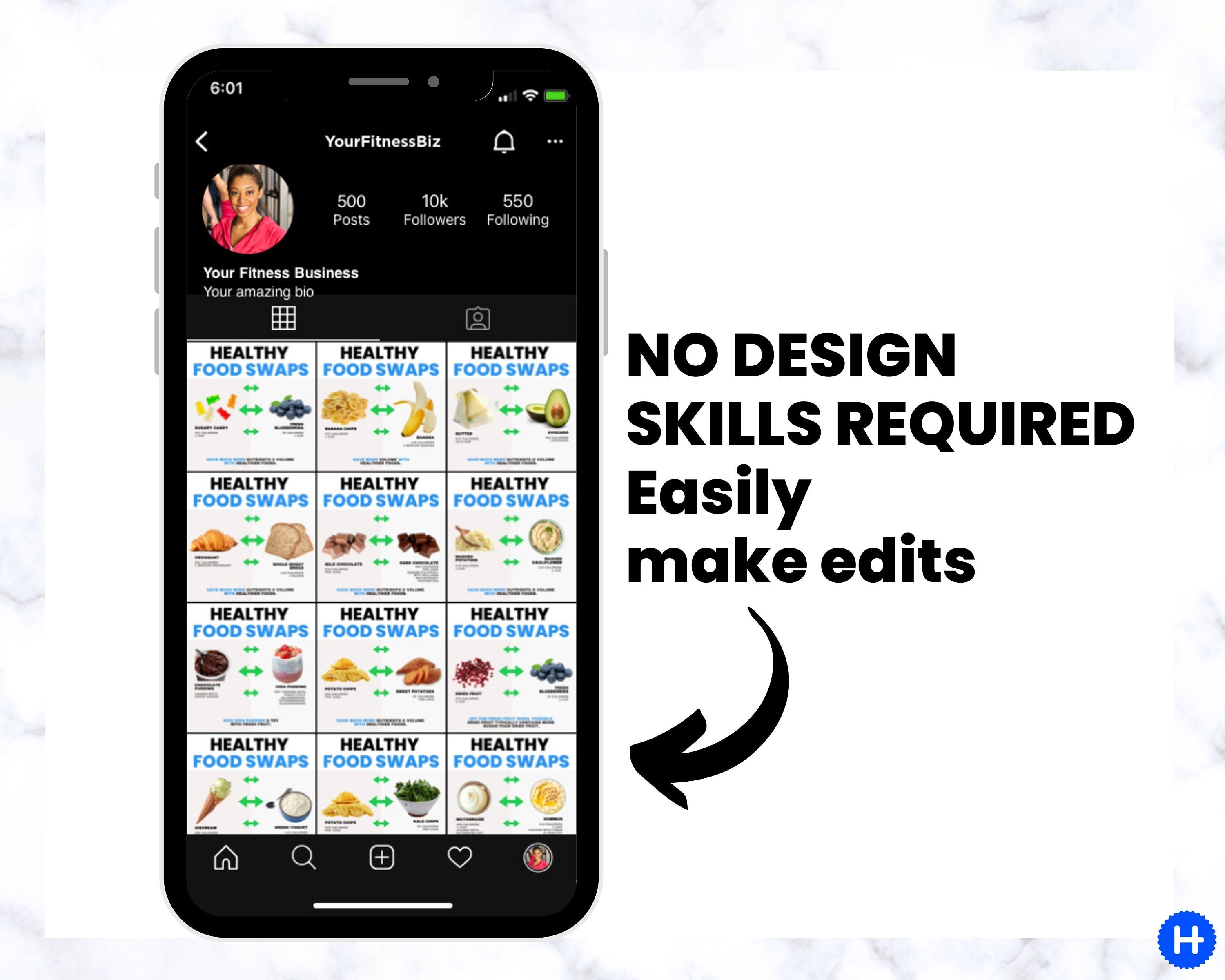HEALTHY FOOD Canva Templates, Canva Instagram, Canva Nutrition ...