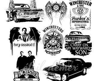 Dean Winchester Svg | Etsy