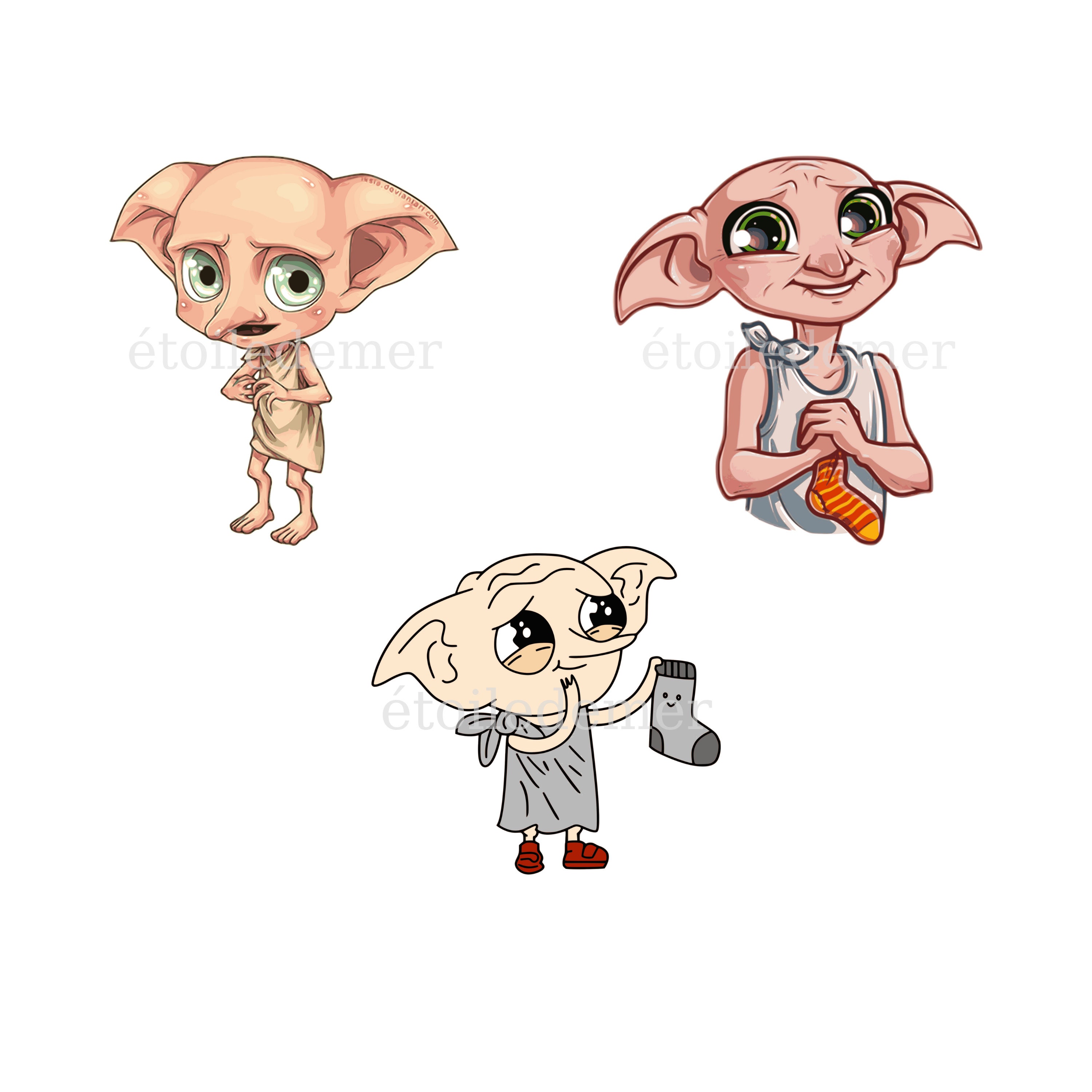 Paper, Party & Kids Papercraft Embellishments Cute Dobby Cut File Dobby ...