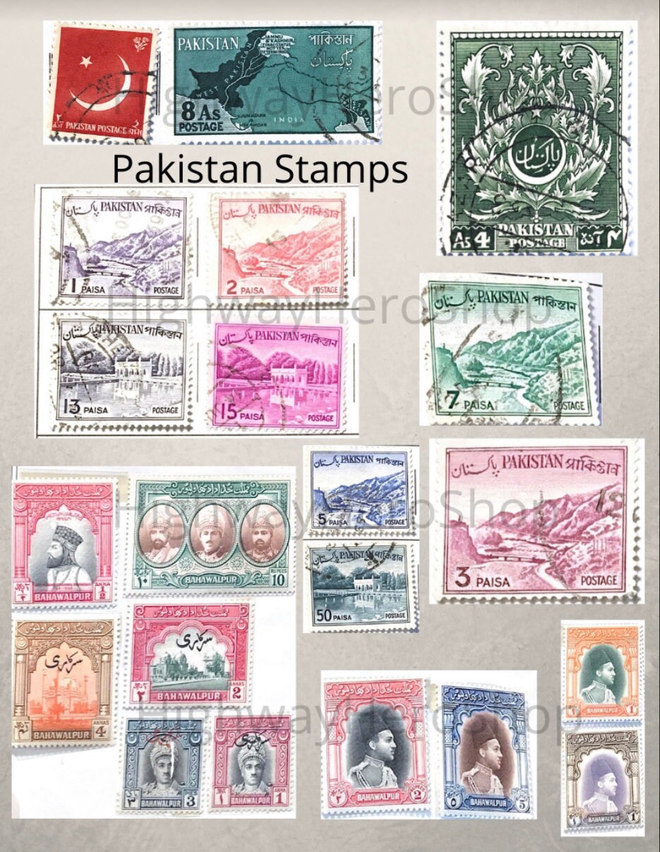 Printable Stamps Pakistan | Etsy
