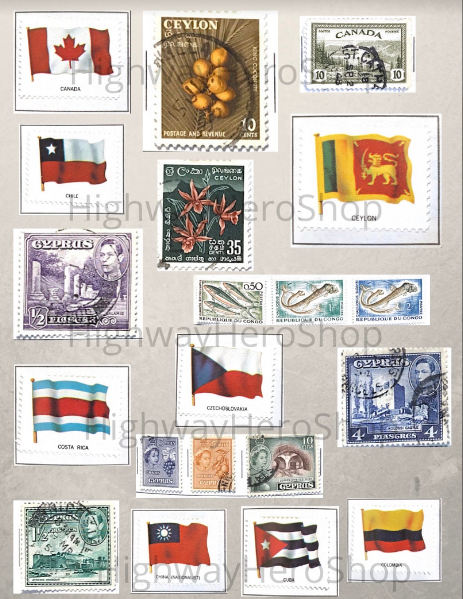 Printable Stamps - Etsy