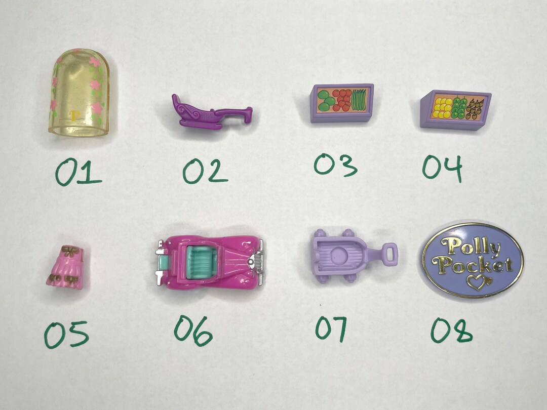 O Vintage Bluebird Polly Pocket Object and Vehicles Polly Pocket Dolls ...
