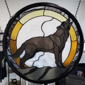 Wolf Stained Glass - Etsy