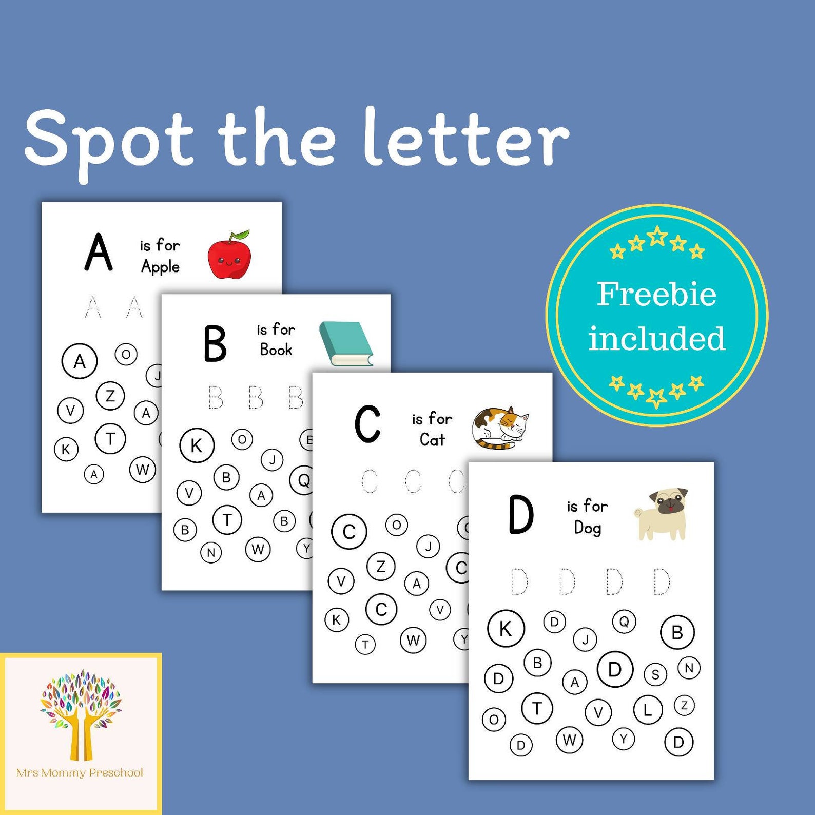 Alphabet Letter Search Worksheet Letter Recognition - Etsy