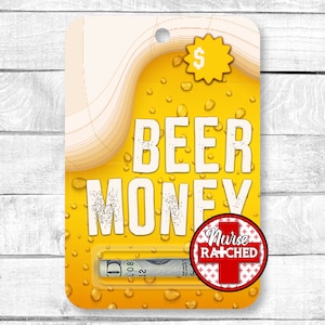 Beer Money, Beer Gift, Money Card PNG, Money Card, Money Holder PNG ...