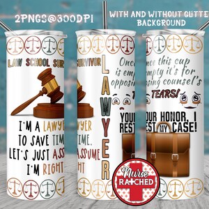 Lawyer BOHO Version, Tumbler PNG, Lawyer Tumbler Design, Let's Assume I ...