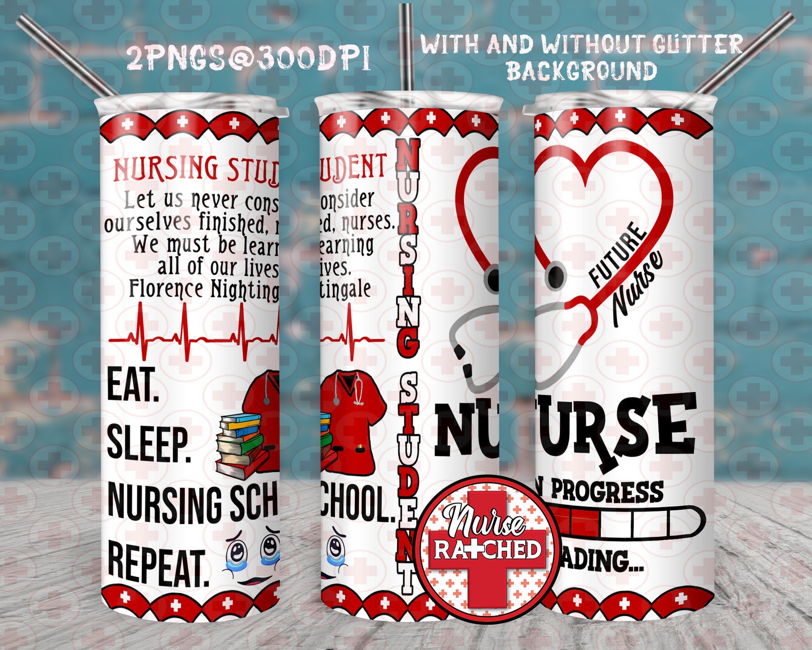 Nursing Student Wrap, Nursing Student PNG, Nursing Student Tumbler ...