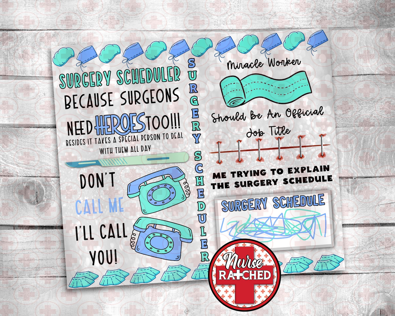 Surgery Scheduler 20oz Tumbler Sublimation Design (digital Download) - Etsy