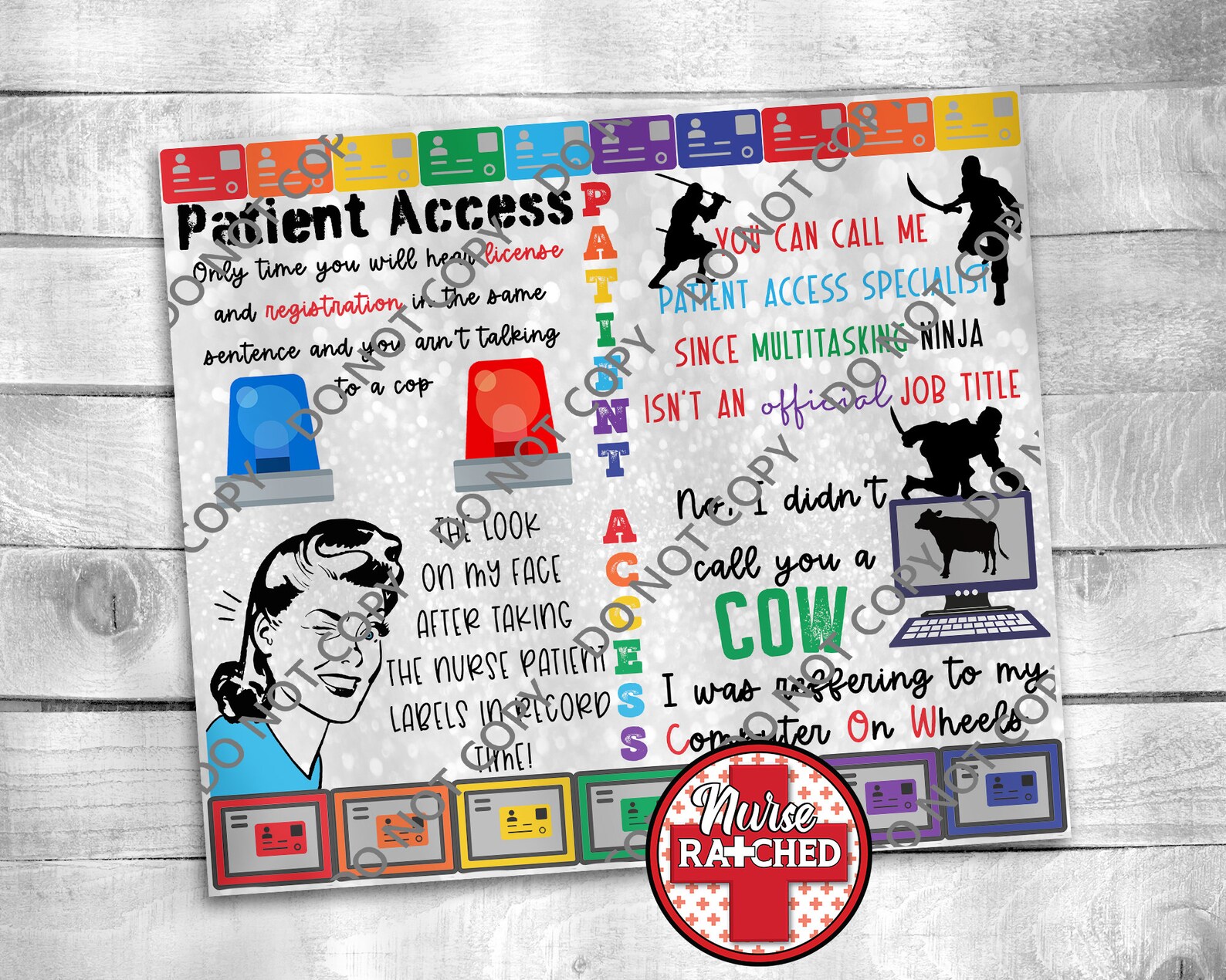 Patient Access Specialist 20oz Tumbler Sublimation Design (digital ...