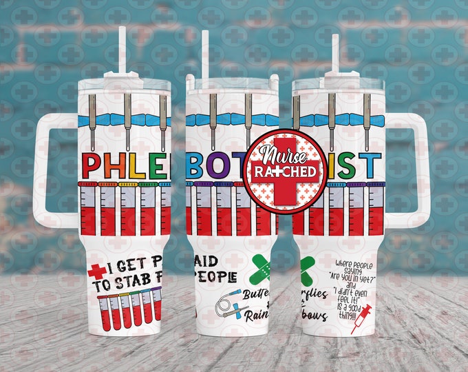 Uv DTF Phlebotomists Phlebotomists Phlebotomy Tech Technician 16 Oz Cup ...