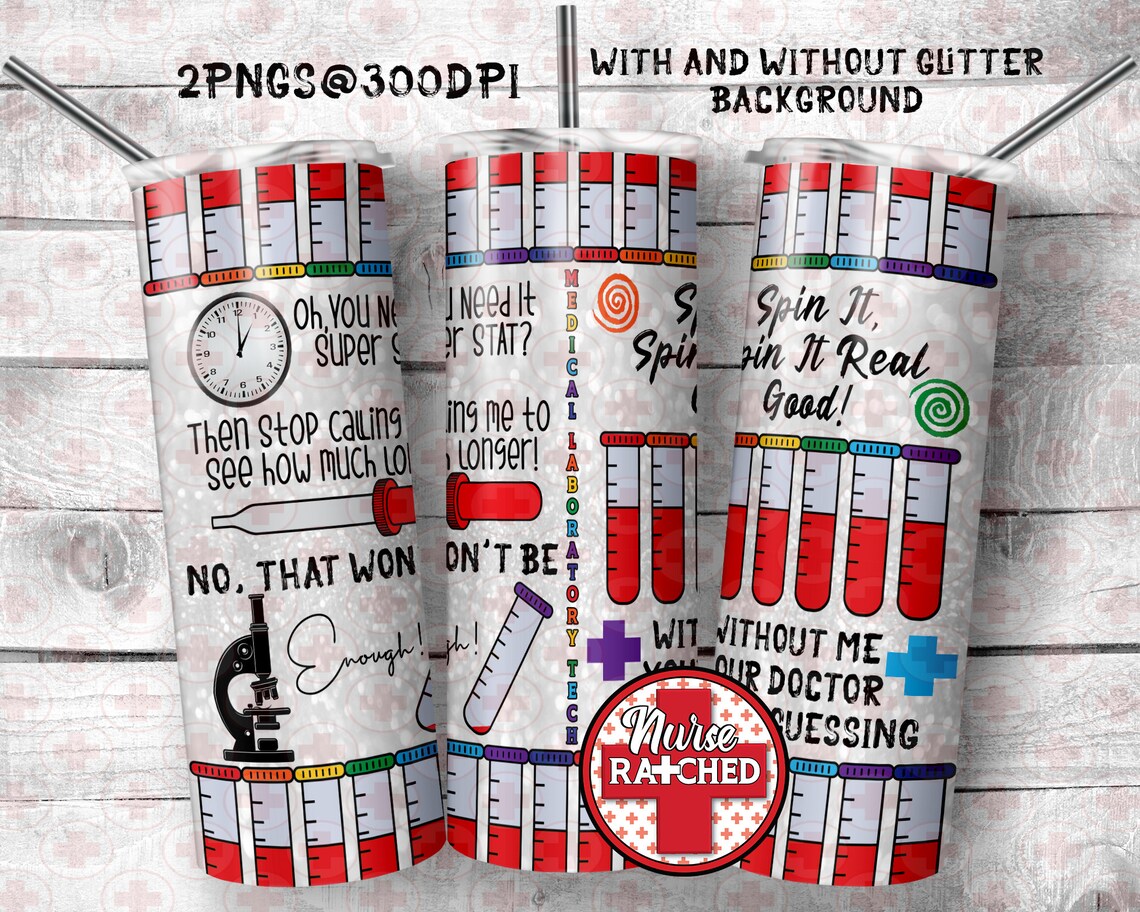 Medical Lab Tech 20oz Tumbler Sublimation Design (digital Download) - Etsy