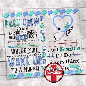 PACU Crew Wrap, PACU Nurse Png, Post Anesthesia Care Team, Professions ...