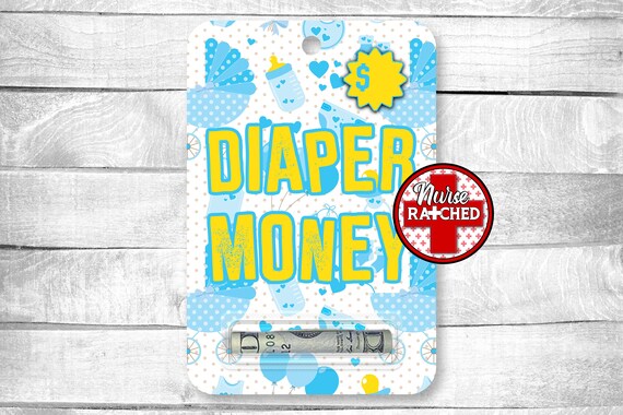 Diaper Money Baby Shower Baby Boy Money Card PNG Money - Etsy
