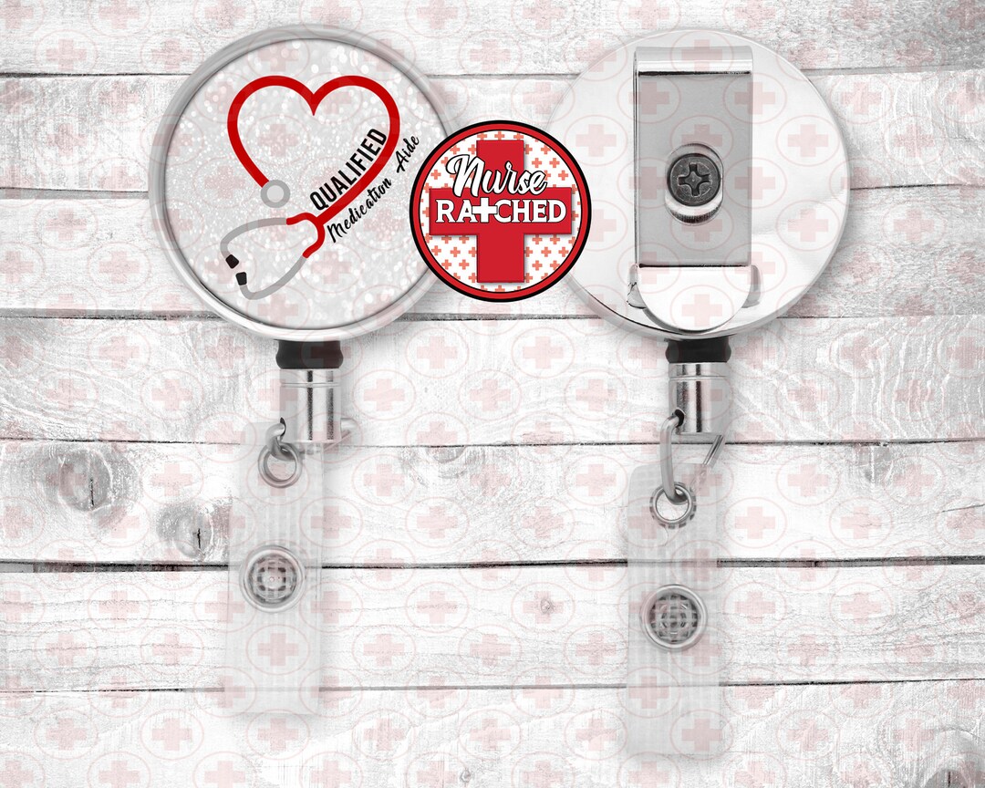 QMA Badge Reel PNG, Qualified Medication Aide Badge Reel Design, QMA ...