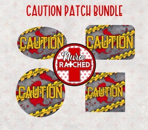 Caution Patch - Etsy