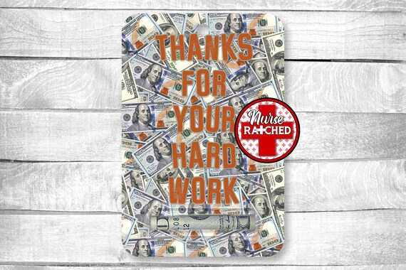 Thanks for Your Hard Work Money Card Money Card Money - Etsy
