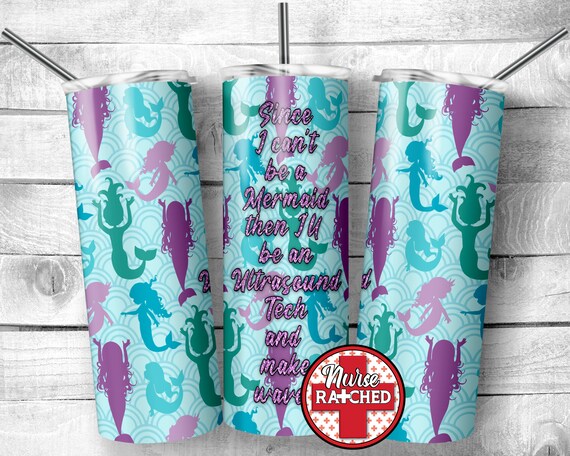 Mermaid Ultrasound Tech Waves PNG Sonographer Ultrasound - Etsy