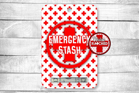 Emergency Stash Emergency Money Money Card Money Holder - Etsy