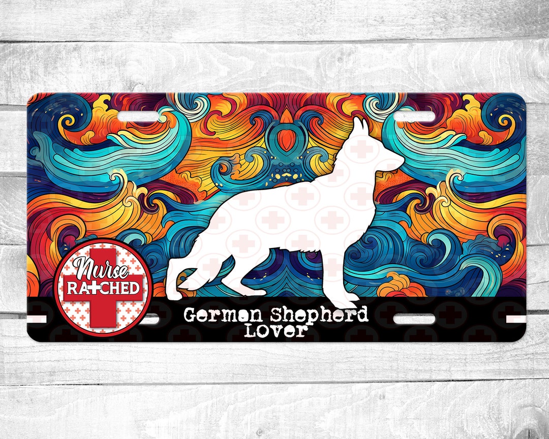 German Shepherd Lover License Plate PNG, German Shepherd Png, Dog PNG ...