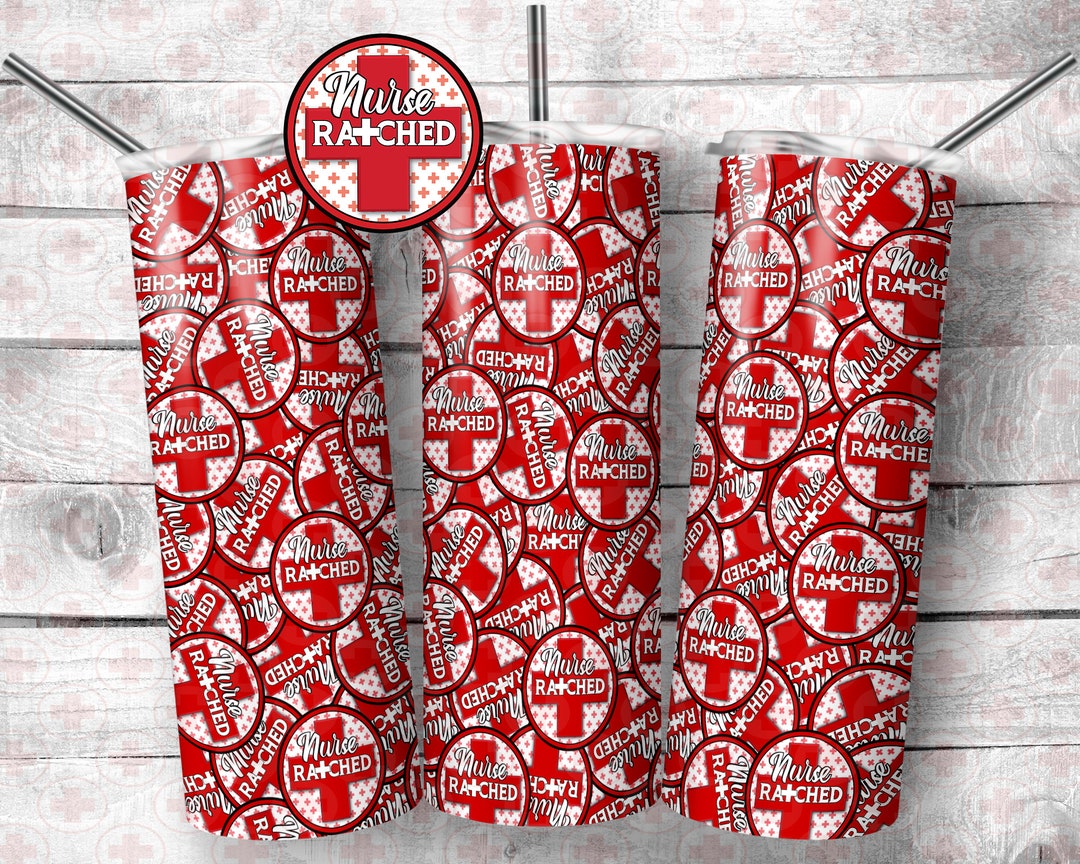 Nurse Ratched Logo Blast Tumbler Design, Nurse Ratched, RN, 20oz ...